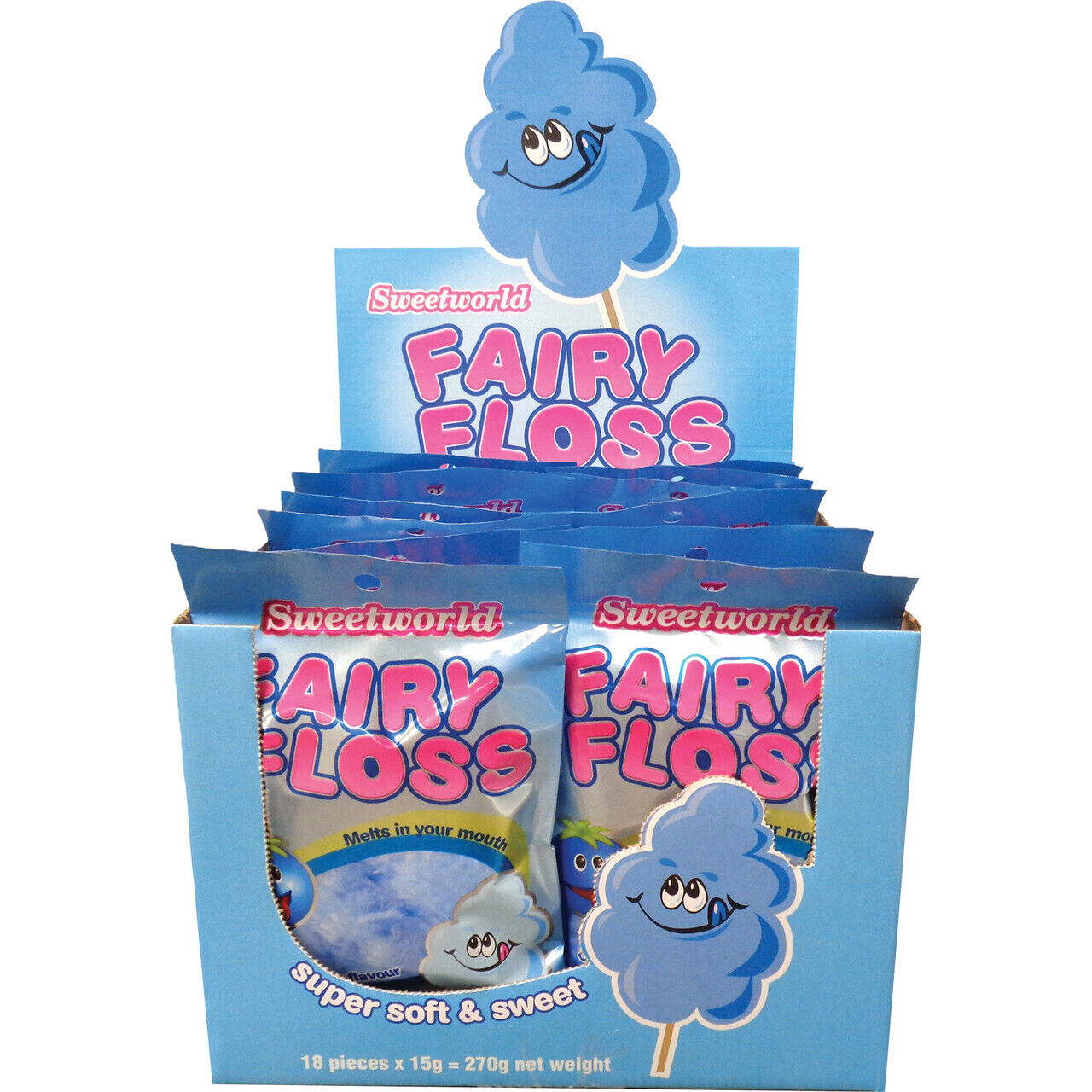 Fairy Floss box (Blueberry flavour) | Sunshine Confectionery