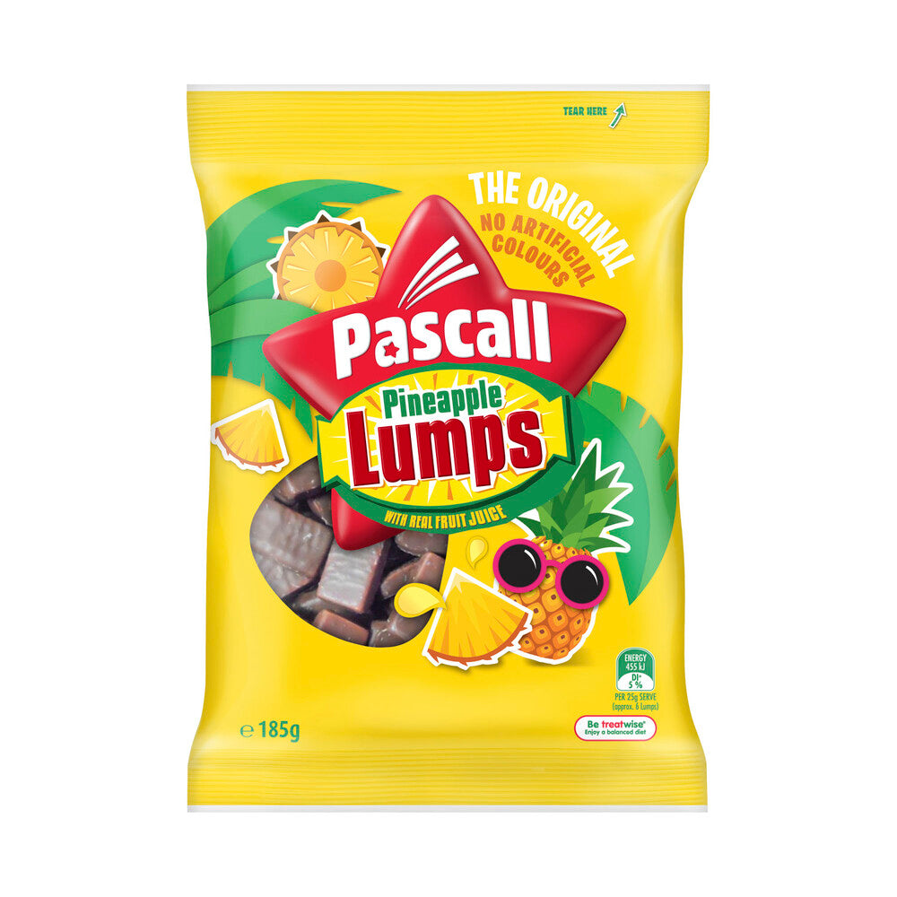 Pascall Pineapple Lumps 185g | Sunshine Confectionery