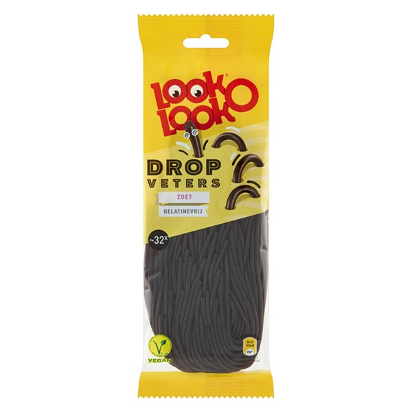 Look-O-Look - Drop Veters (Licorice Strings) 125g | Sunshine Confectionery