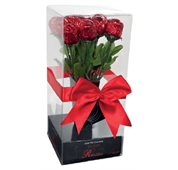 Milk Chocolate Red Roses - dozen | Sunshine Confectionery