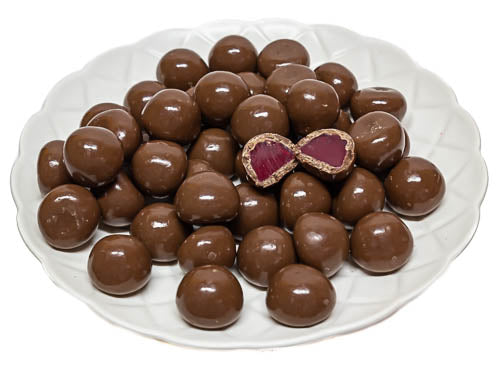 Milk Chocolate Raspberries | Sunshine Confectionery